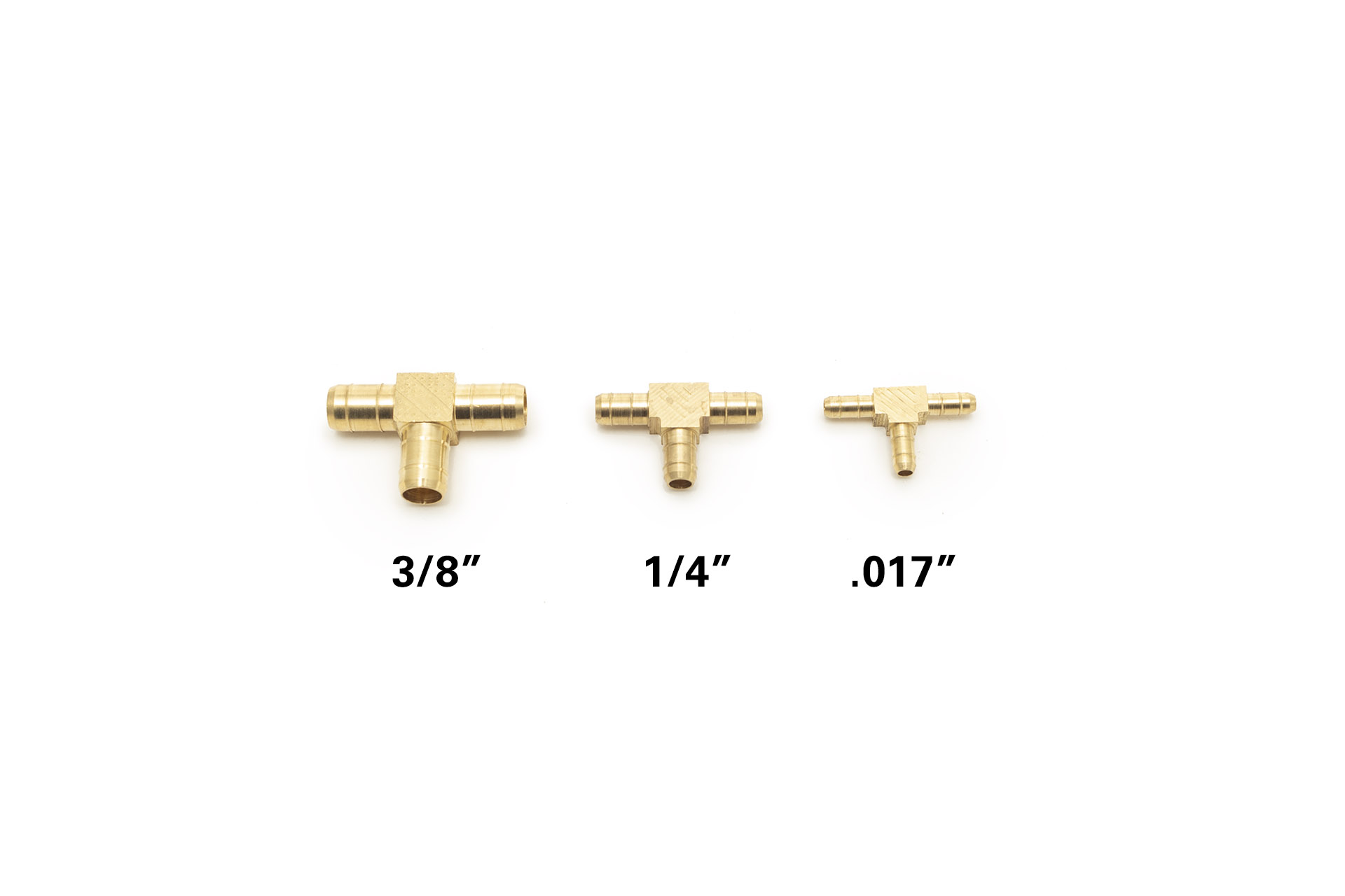Brass Hose Barb Tee Fittings