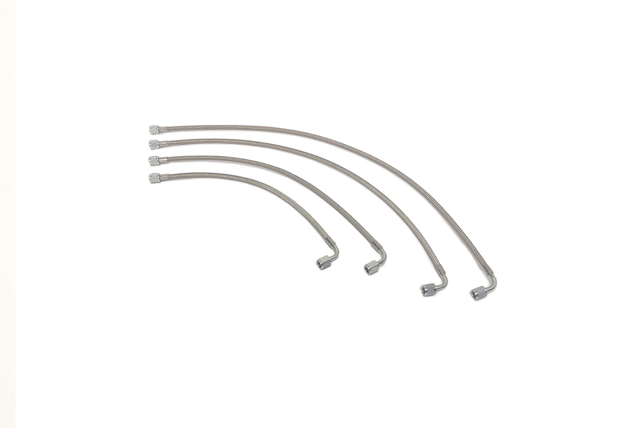 STM -4AN Stainless Braided Turbo Oil Feed Line (Universal)