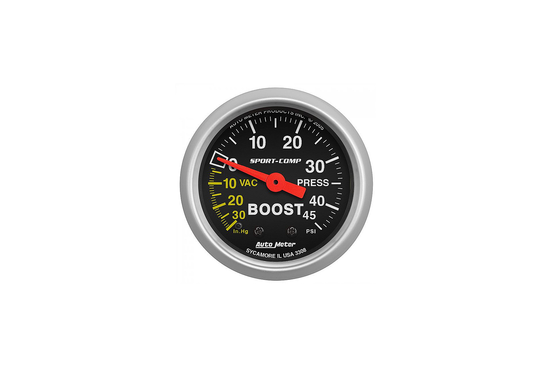 Autometer Boost Gauge - 52mm / 45psi (Universal)