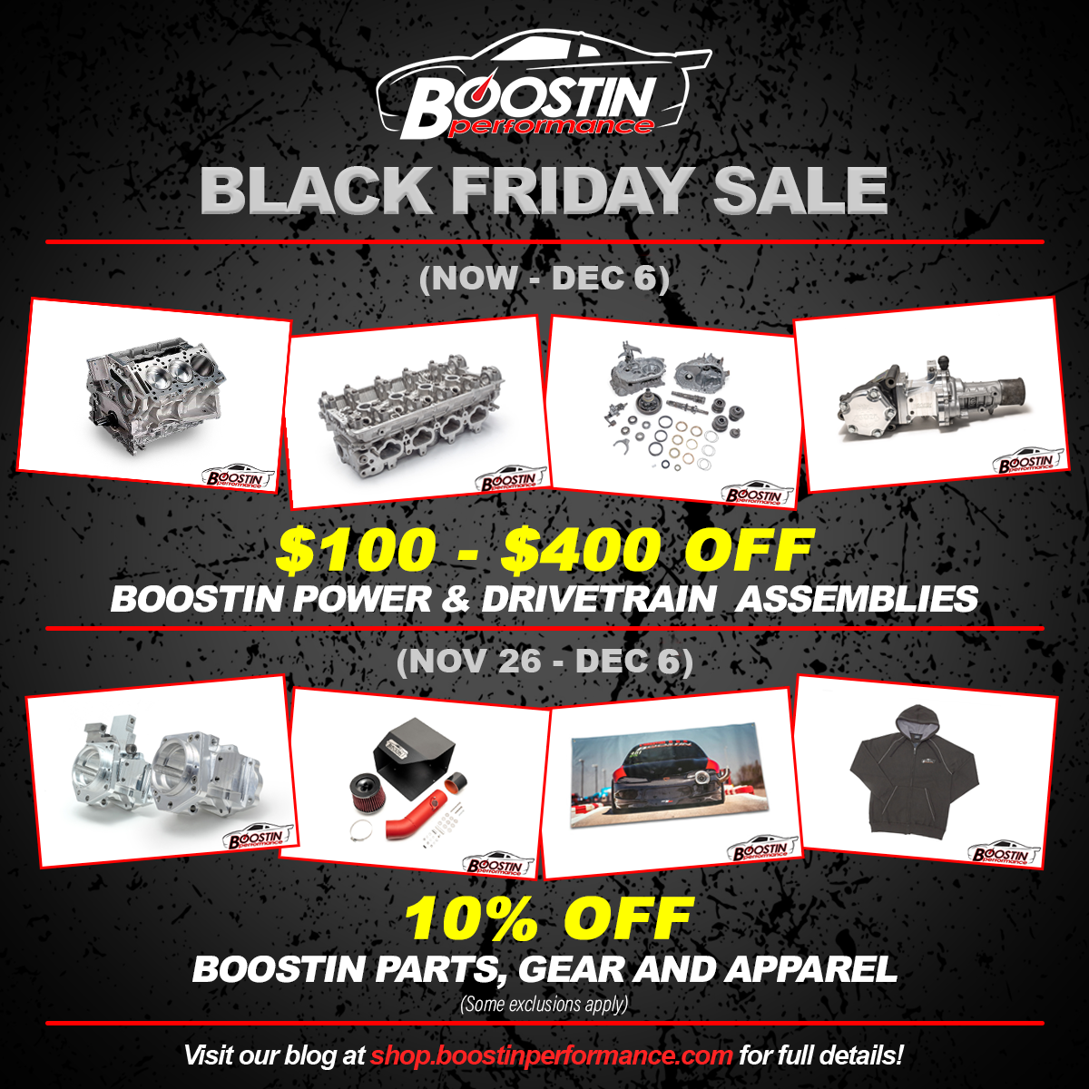 Boostin Performance Black Friday Sale! ENDS DEC 6! - Boostin Performance