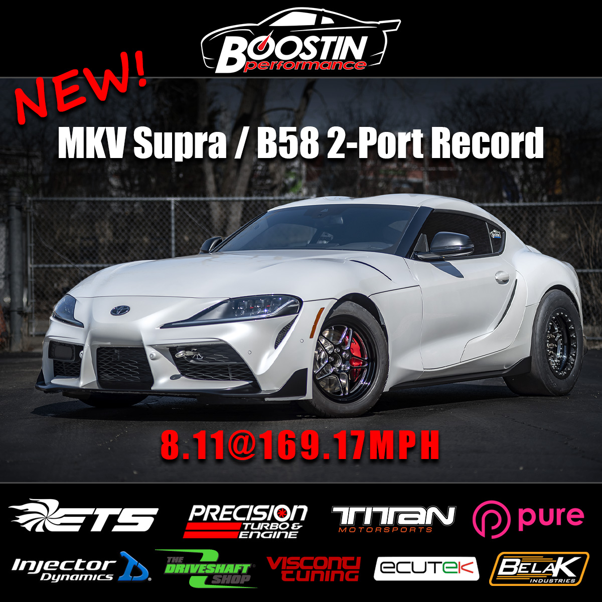 Boostin Performance MKV Supra: New 2-Port 1/4 Mile Record! - Boostin ...