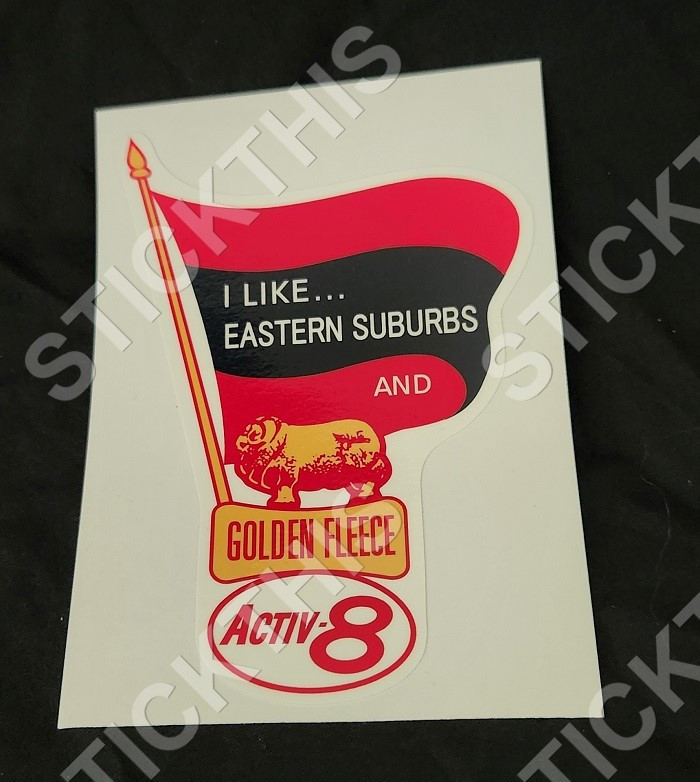 Golden Fleece Activ8, Rugby NRL - I Like Eastern Suburbs Sticker ...
