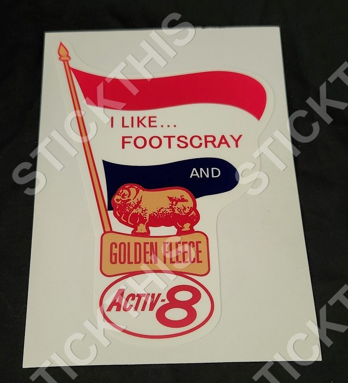 Golden Fleece Activ8, Football VFL AFL - I Like Footscray Sticker ...