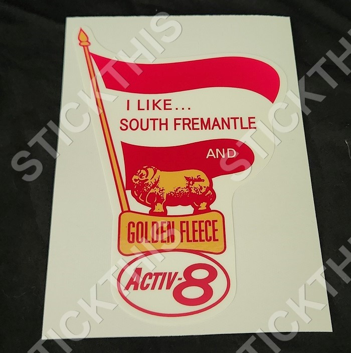Golden Fleece Activ8, Football WAFL - I Like South Fremantle Sticker ...