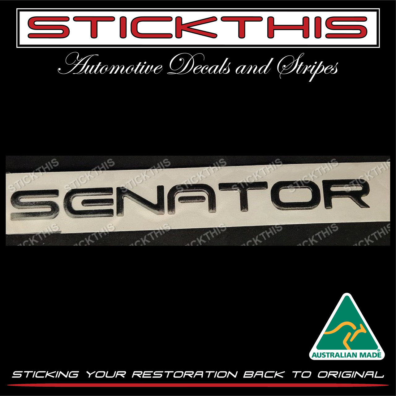 VS Series 2 HSV Senator Body Decal - BLACK - STICKTHIS Automotive ...