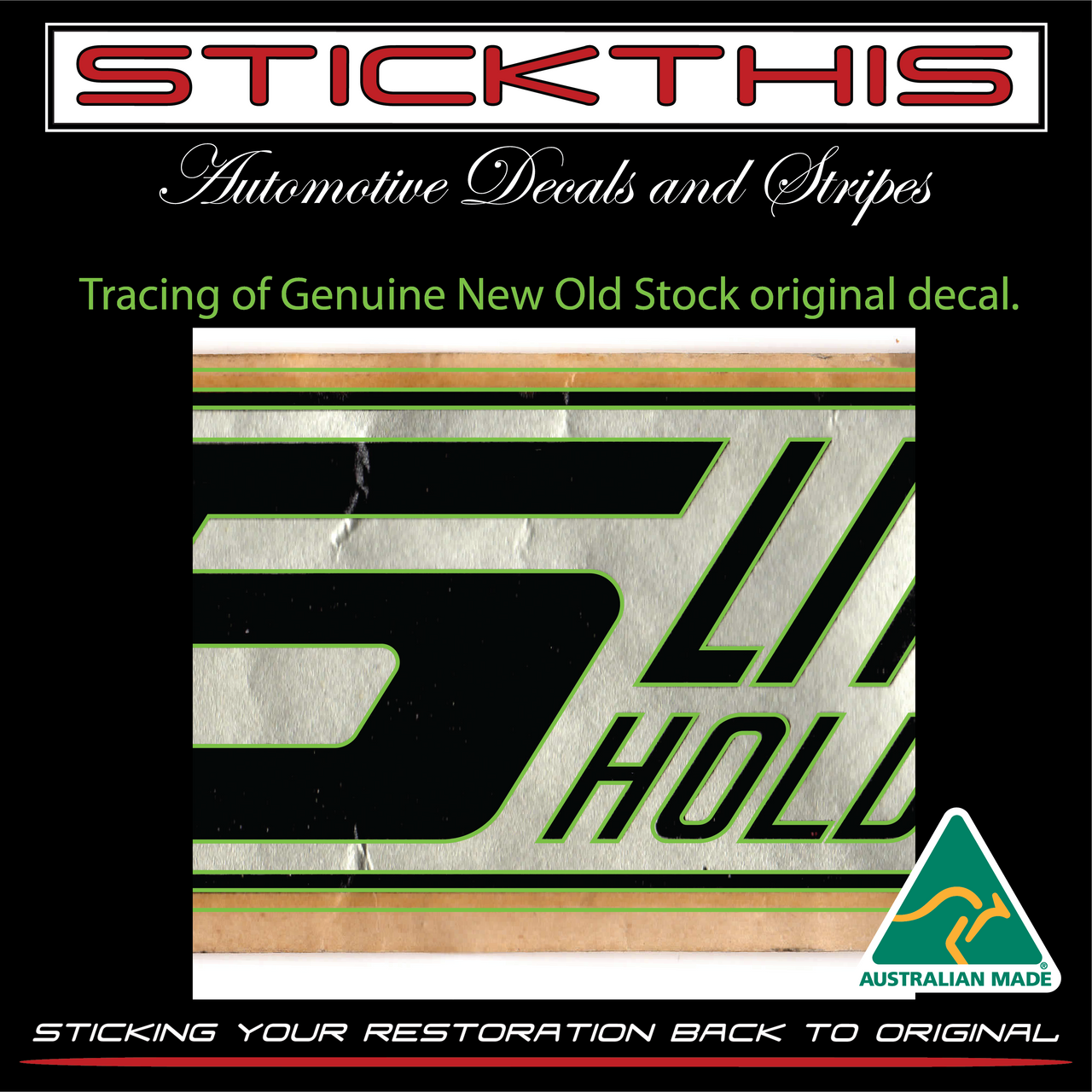 HK 5 Litre 307 Chev Engine Rocker Cover Decal - STICKTHIS Automotive ...