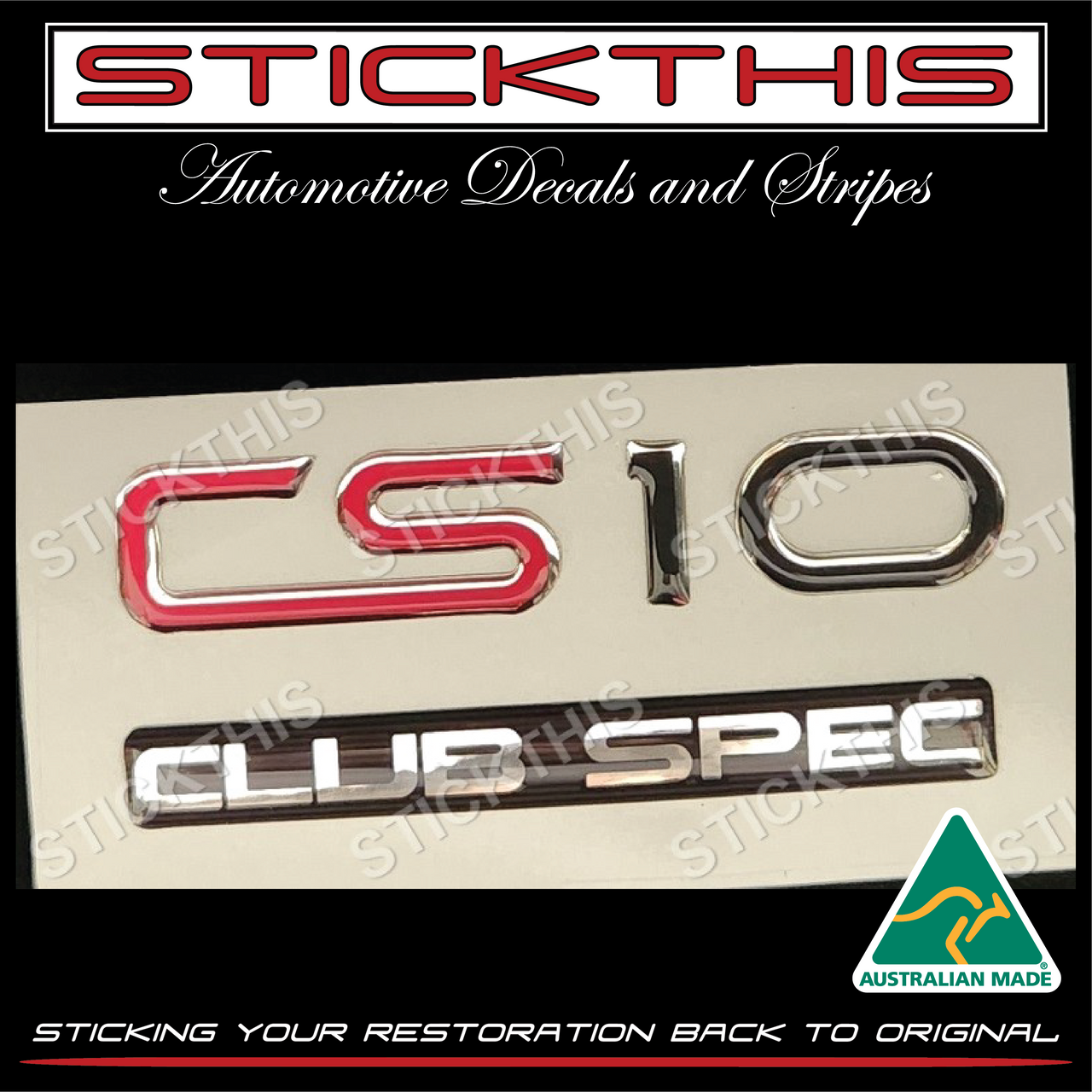 CS10 Club Spec Guard/Fender Badge - 2010 Subaru Impreza WRX - STICKTHIS ...