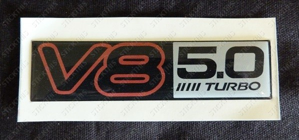 VN V8 "TURBO" Boot Badge - STICKTHIS Automotive Decals and Stripes