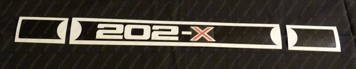 Rocker Cover Decal - 202-X - STICKTHIS Automotive Decals and Stripes