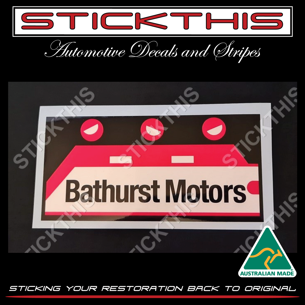 Bathurst Motors NSW - Dealership Decal - STICKTHIS Automotive Decals ...