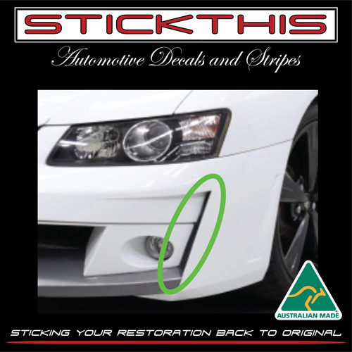 VY HSV Bumper Black Inserts Decals - Front and Rear Kit - STICKTHIS ...