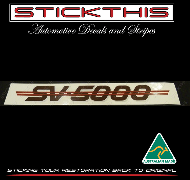 VN - VS - Page 1 - STICKTHIS Automotive Decals and Stripes