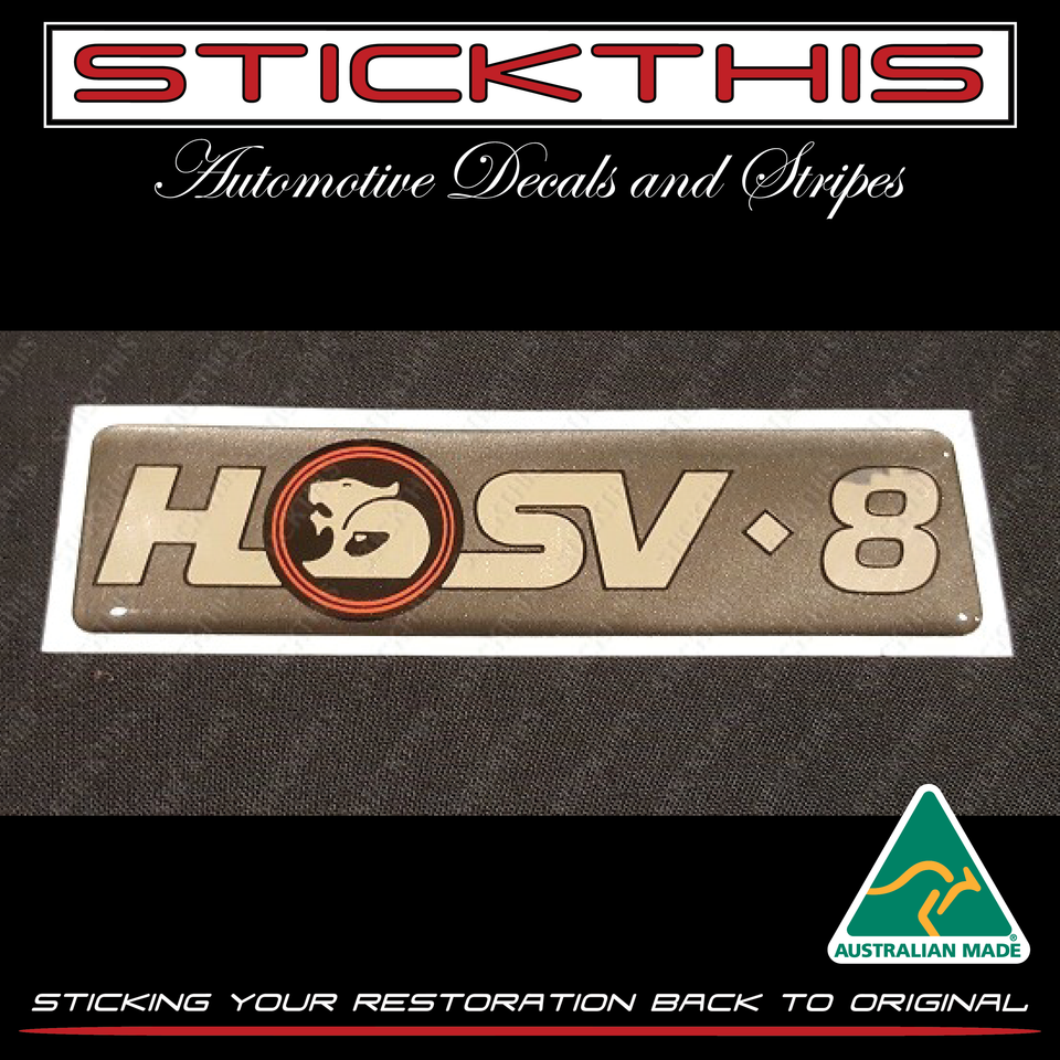 HSV 8 Side Guard Badge - VN VP - STICKTHIS Automotive Decals and Stripes