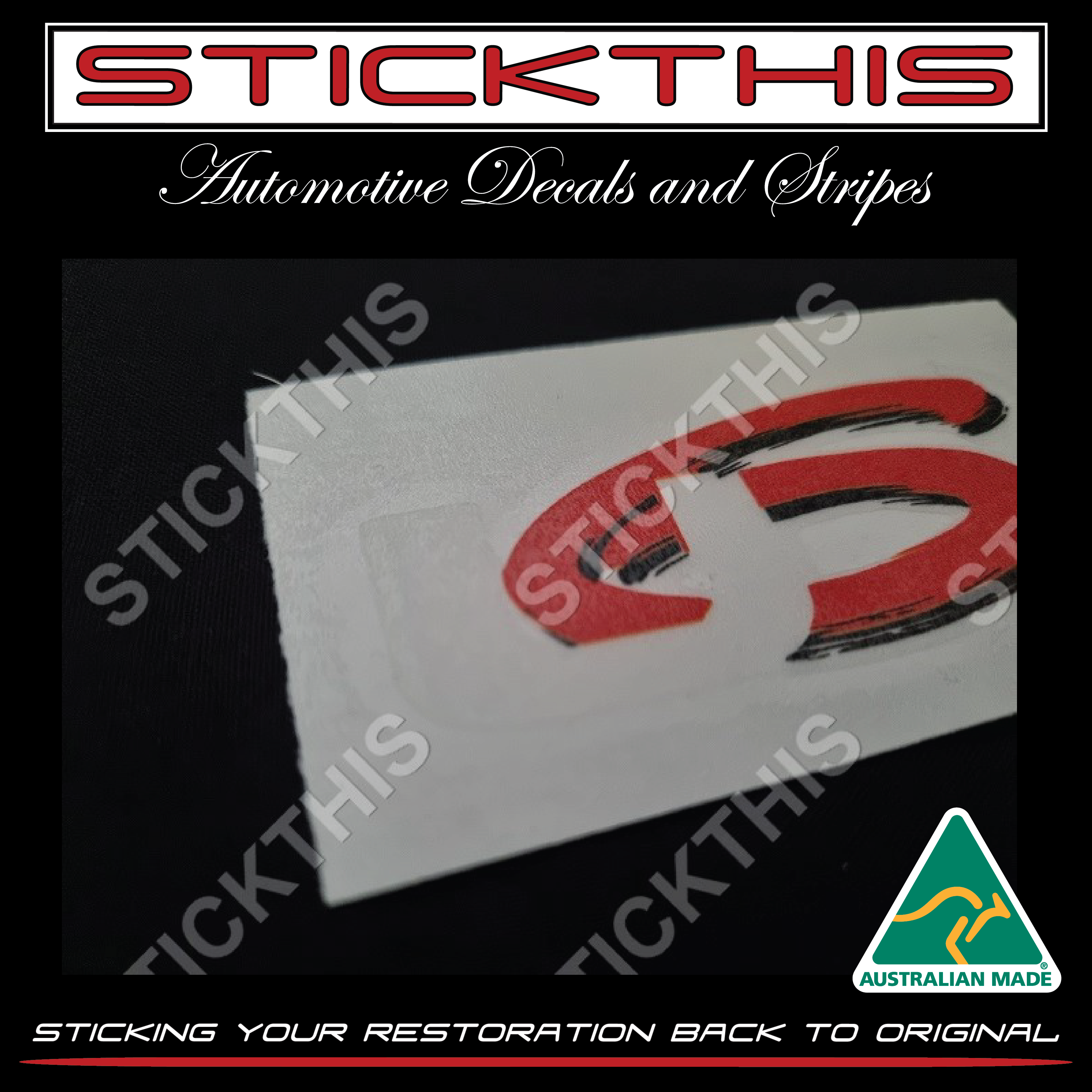 VT XU6 Boot Decal - Series 1 - STICKTHIS Automotive Decals and Stripes