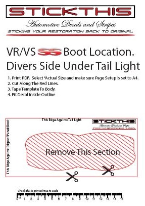 VR and VS SS - SS Body Decal Kit - STICKTHIS Automotive Decals and Stripes
