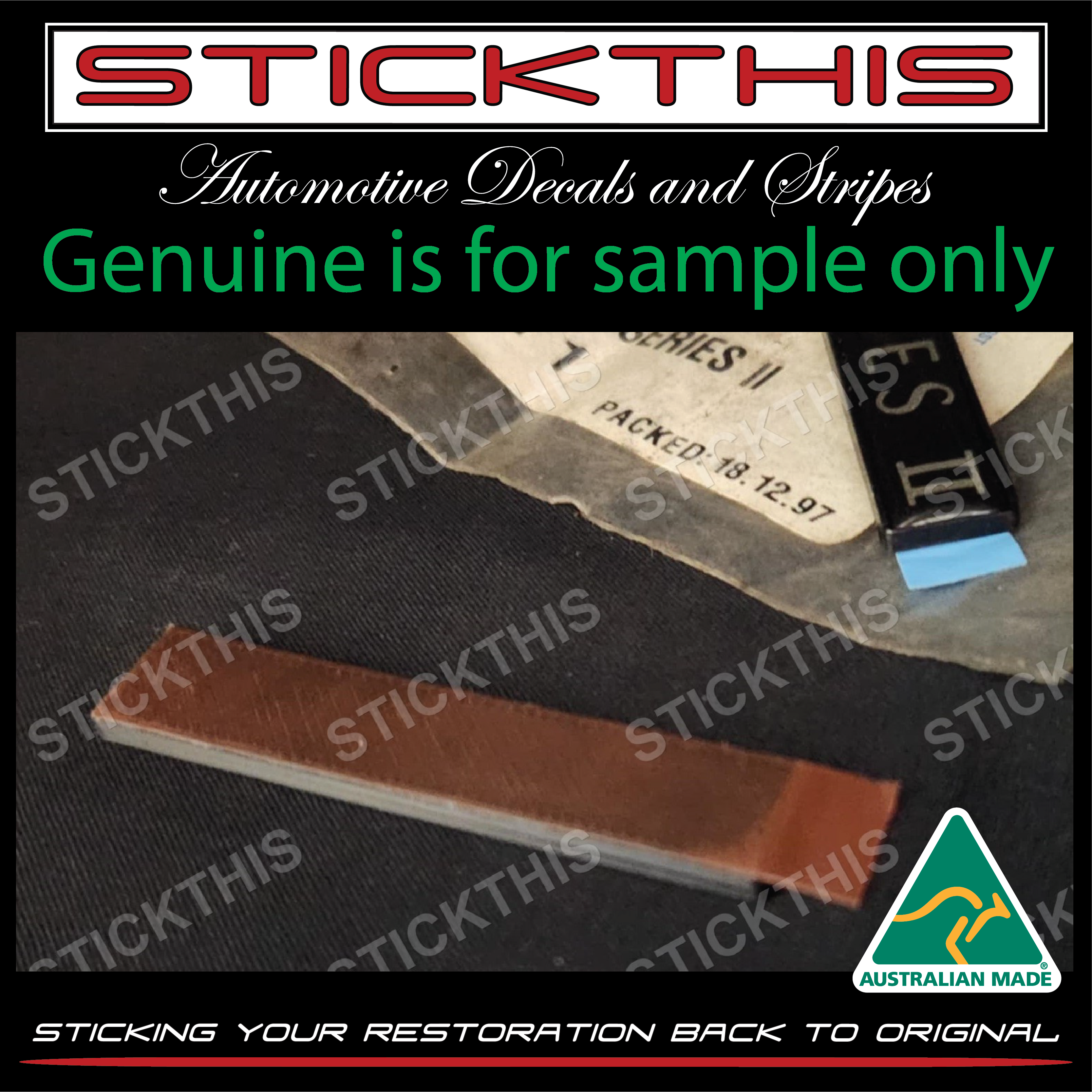VP VR VS Series II (2) Boot Badge - Including Housing - STICKTHIS ...