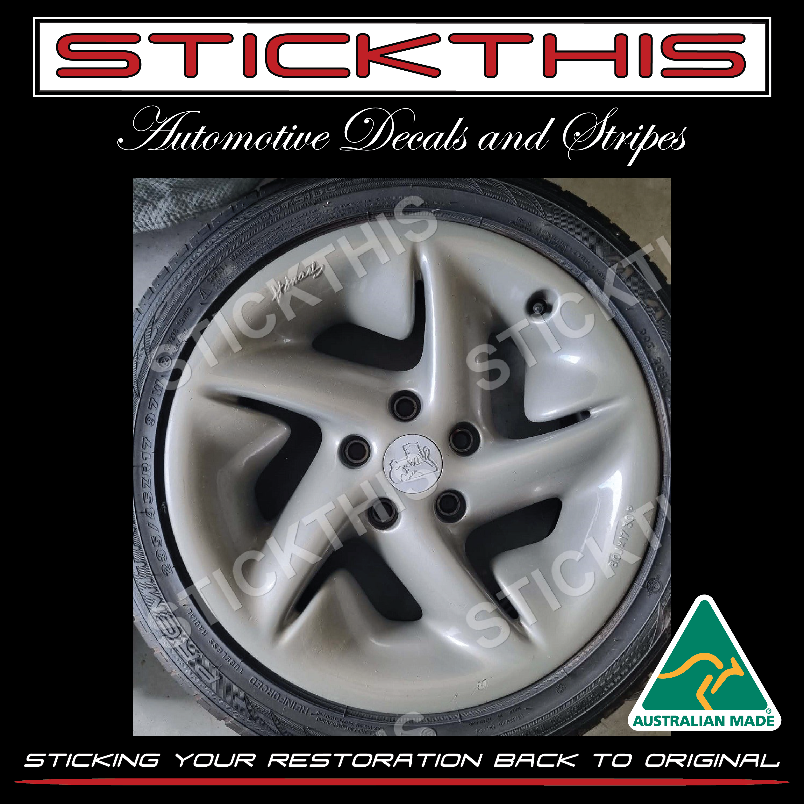 VN SS Group A HSV Wheel Centre Cap - STICKTHIS Automotive Decals and ...