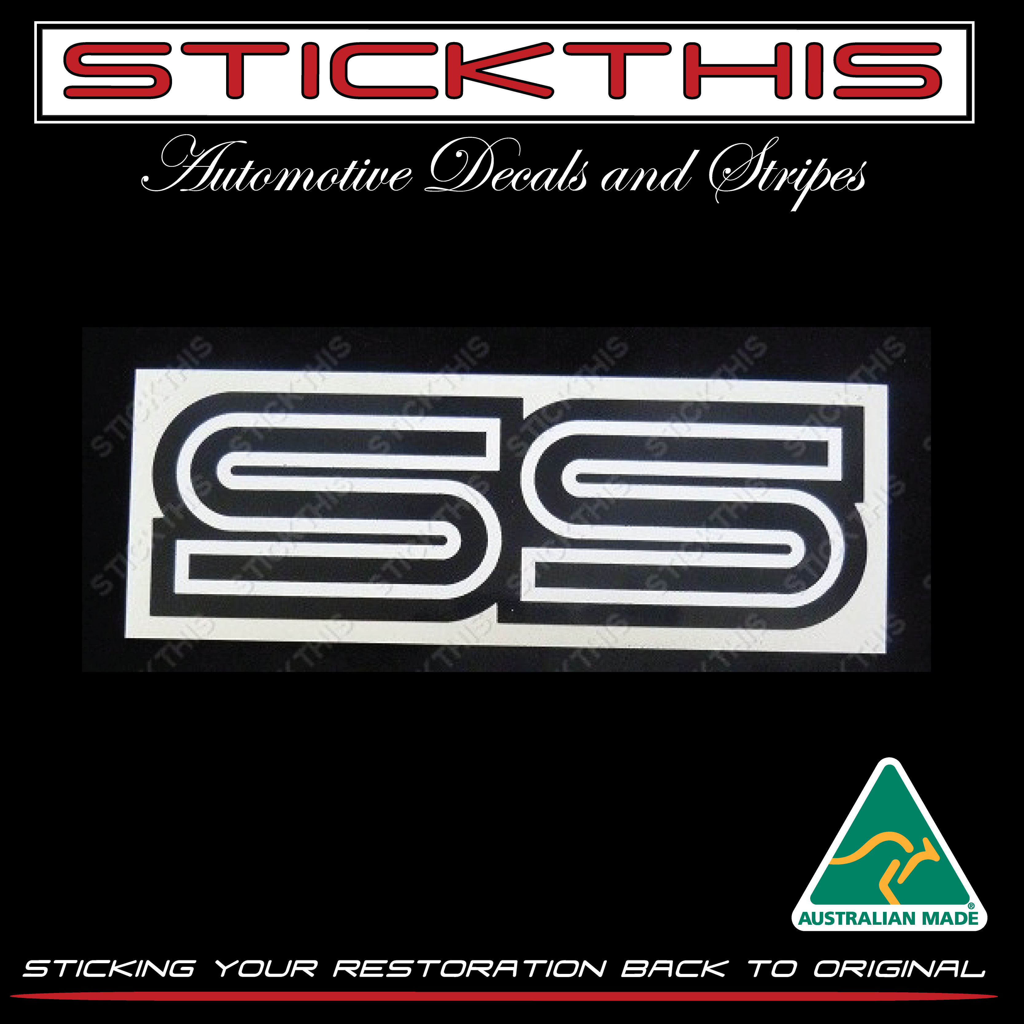 HQ SS Complete Paint Mask and Decal Kit - STICKTHIS Automotive Decals ...