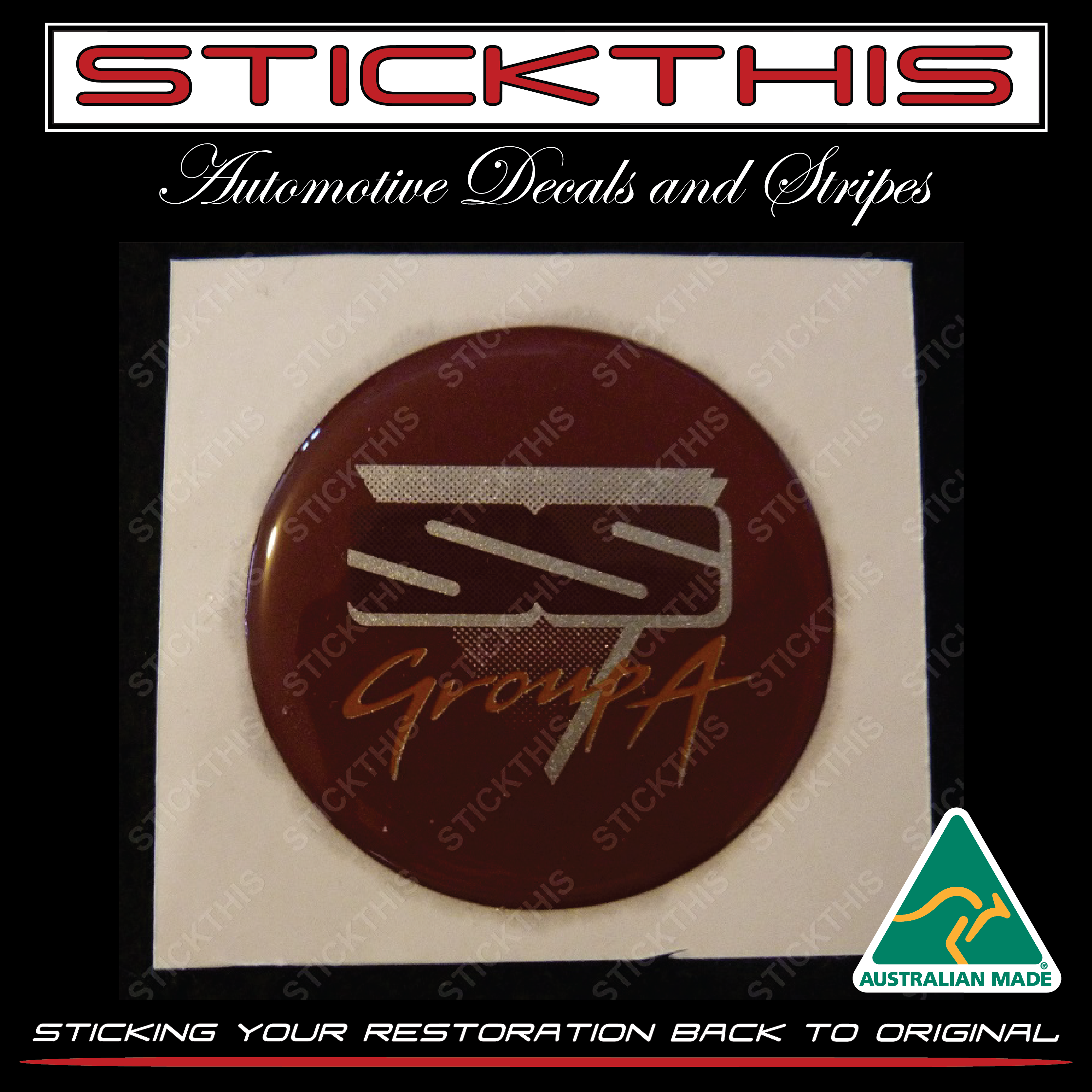 VN Group A SS Badge 50mm Diameter - STICKTHIS Automotive Decals and Stripes