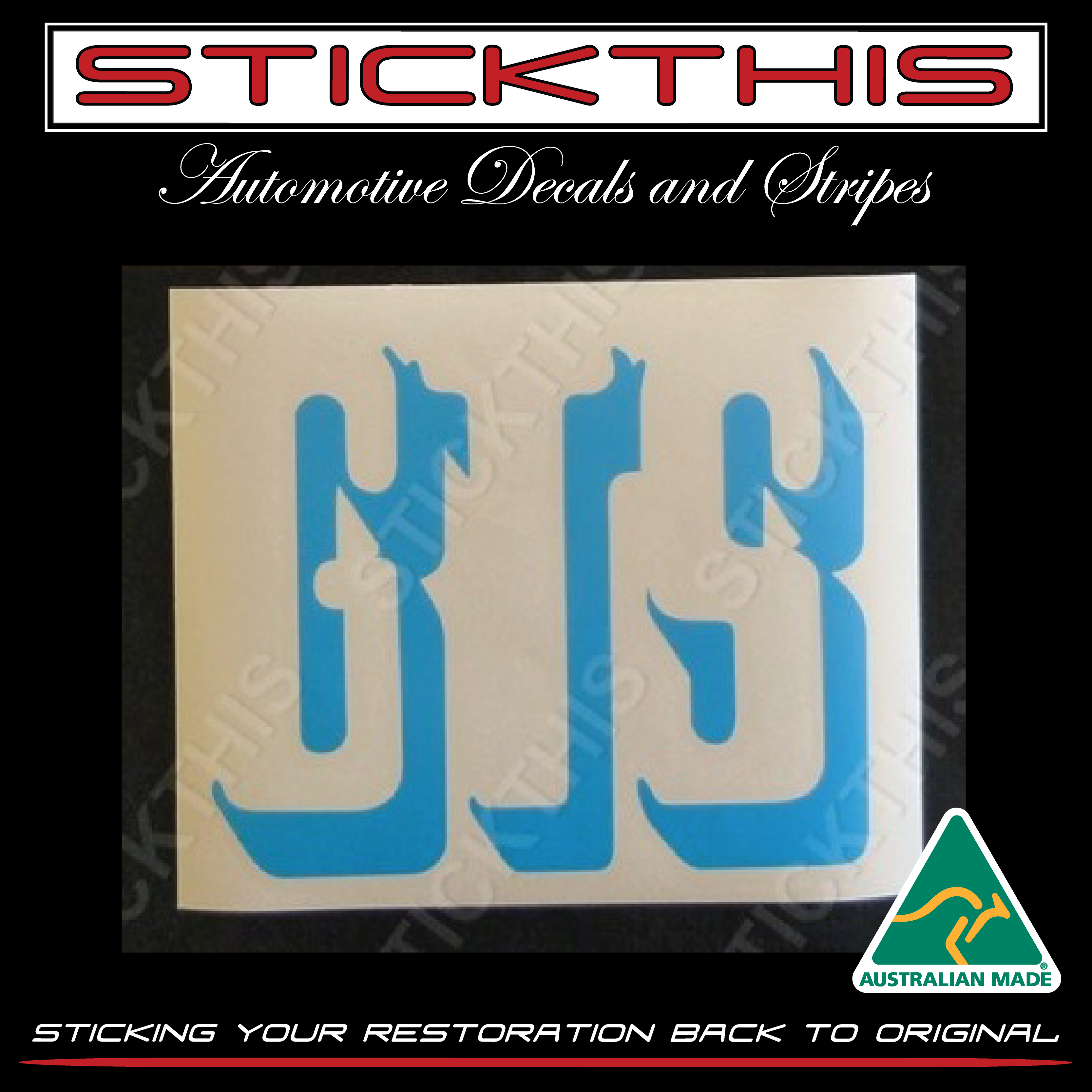 HX GTS Monaro Paint Mask Boot - STICKTHIS Automotive Decals and Stripes