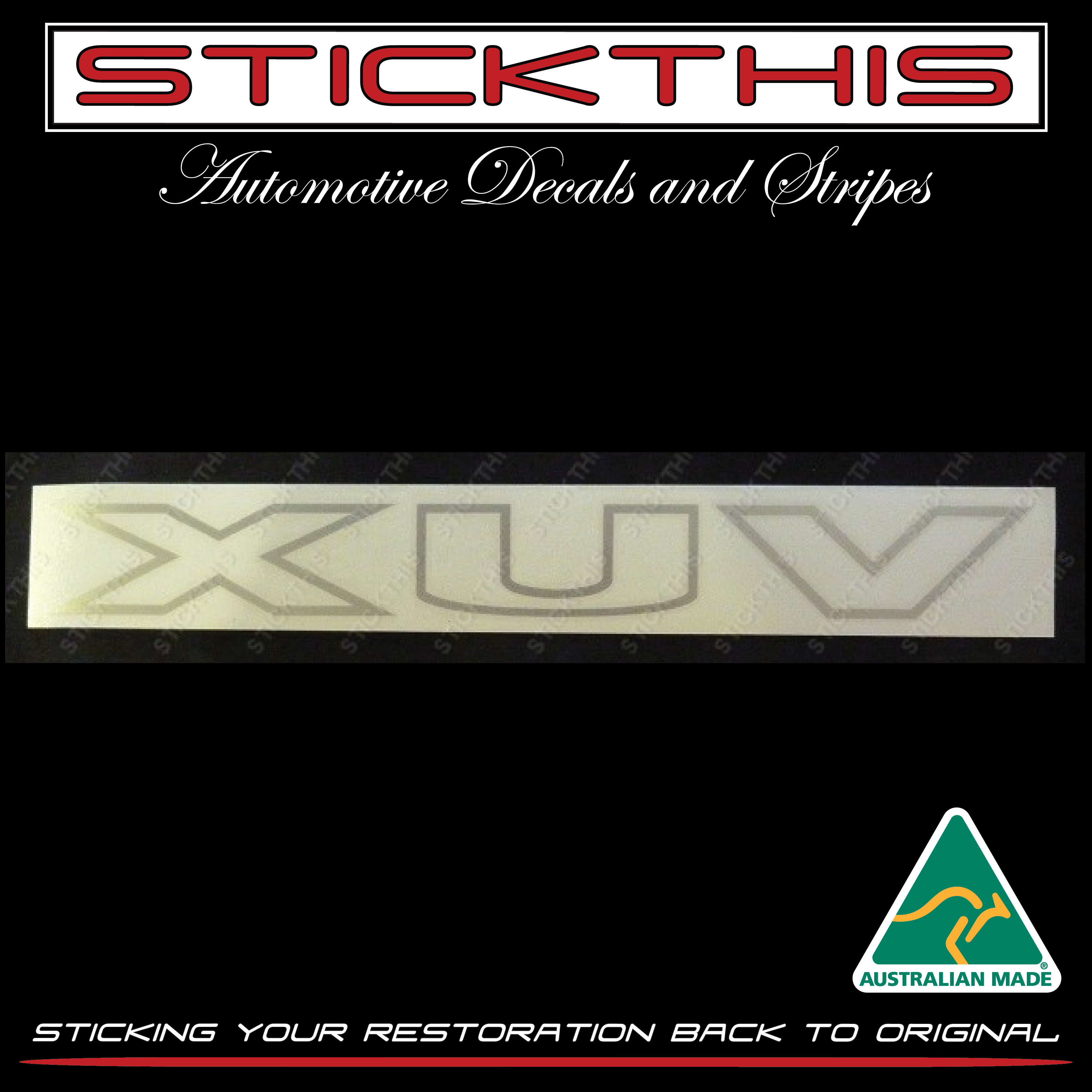 HSV Avalanche XUV Ute Sailplane Decal - VY VZ - STICKTHIS Automotive ...