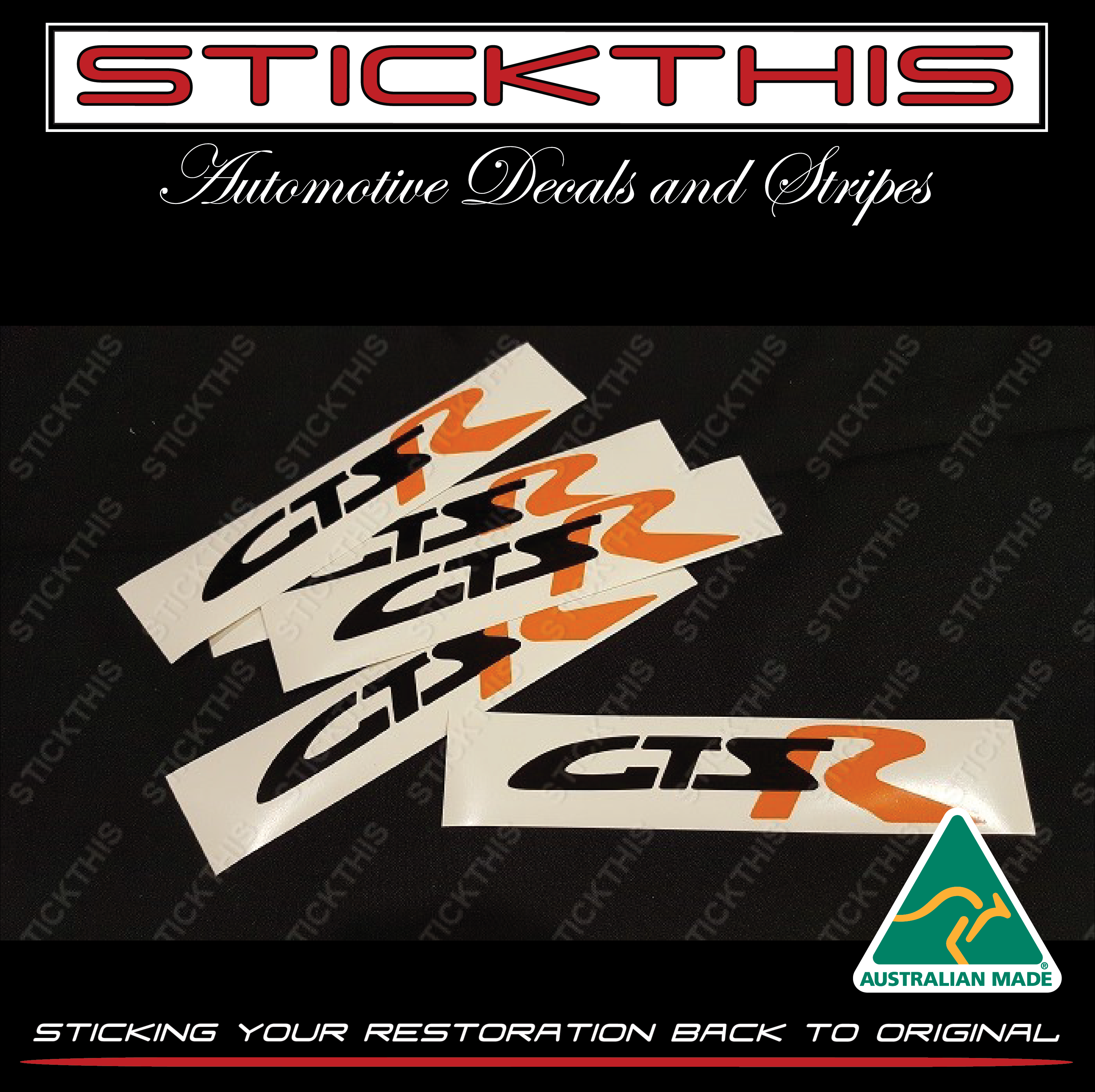 VS GTS R Complete Body Decal Kit - STICKTHIS Automotive Decals and Stripes