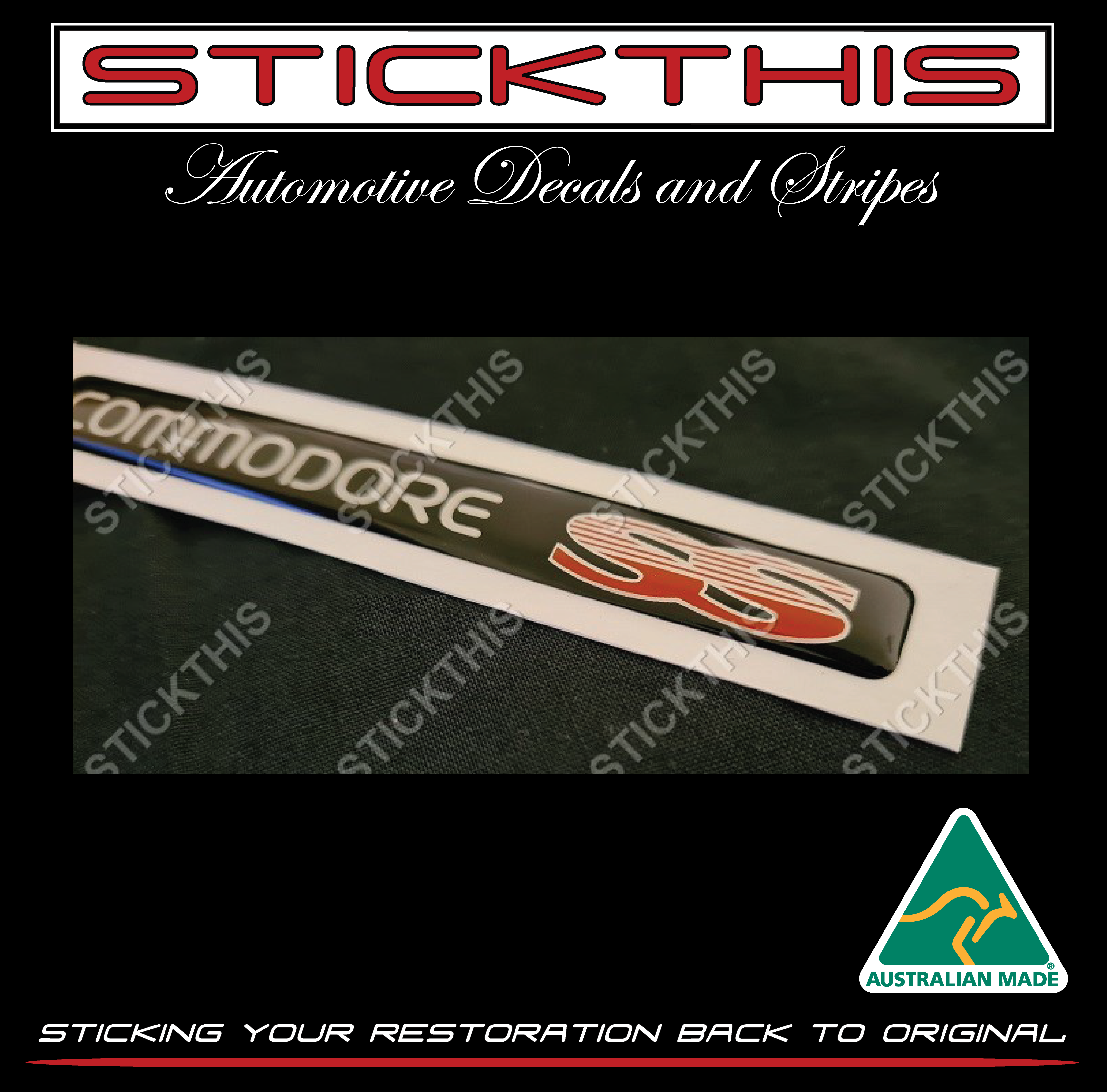 VR VS SS Dash Badge - STICKTHIS Automotive Decals and Stripes