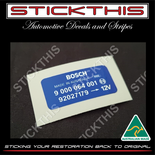 RB30 Starter Motor Decal 92027179 - STICKTHIS Automotive Decals and Stripes