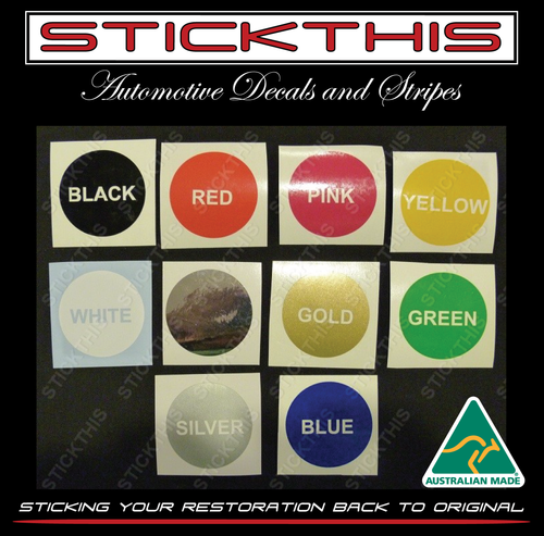 HQ GTS Stick-on Stripe Kit, Sedan or Coupe - CHOOSE YOUR COLOUR ...