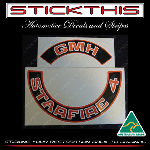 Air Cleaner Decal Kit Red - UC VC VH VK - GMH Starfire 4 (1.9L ...