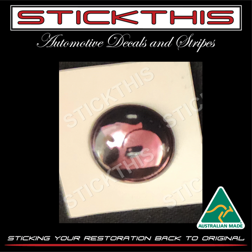 Remote Key Flip Fob Badge/Decal - For HSV VF - Pink/Chrome - STICKTHIS ...