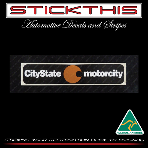 CityState Motorcity - SA - STICKTHIS Automotive Decals and Stripes