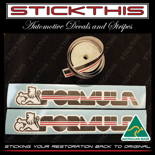 VL and Camira JD, JE Formula Sedan - Decal and Stripe Kit - STICKTHIS ...
