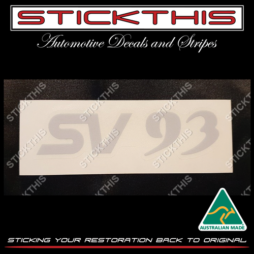 SV93 HSV VQ Statesman Boot Decal - STICKTHIS Automotive Decals and Stripes