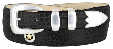 3867 Mirror Gold Star Genuine Full-Grain Cowhide Leather Dress Belt (24 ...