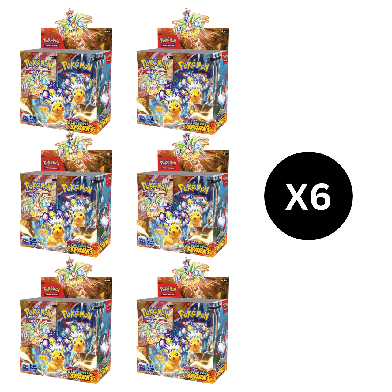 Surging Sparks - Booster Case (6 boxes) - Forge and Fire Gaming