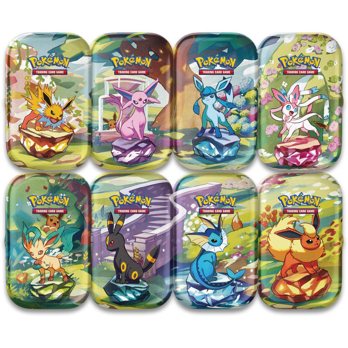 Prismatic Evolutions - Mini Tin Display - Forge and Fire Gaming