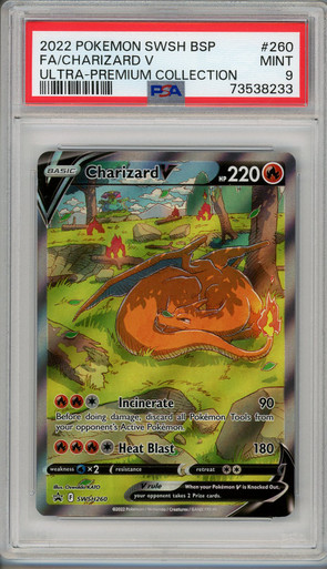 Charizard V (SWSH260) - Ultra Premium Collection - PSA 9 - Forge and ...