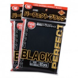 KMC Perfect Fit - Black Inner Sleeves (80ct) - Forge and Fire Gaming