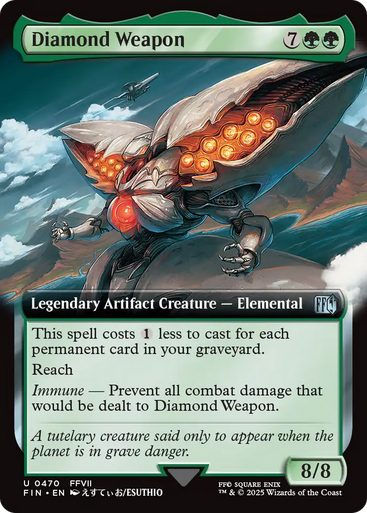 Diamond Weapon ( Extended Art) [FIN-0470] - Forge and Fire Gaming