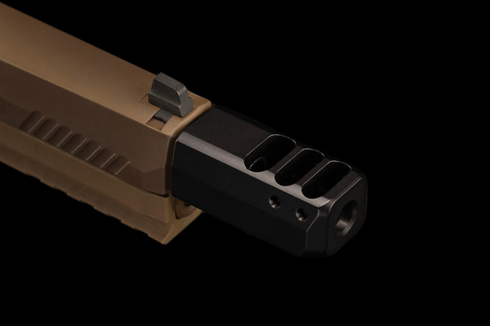 Open Compensator 1/2 x 28-Factory Threaded Barrel for Sig Sauer P320 9mm