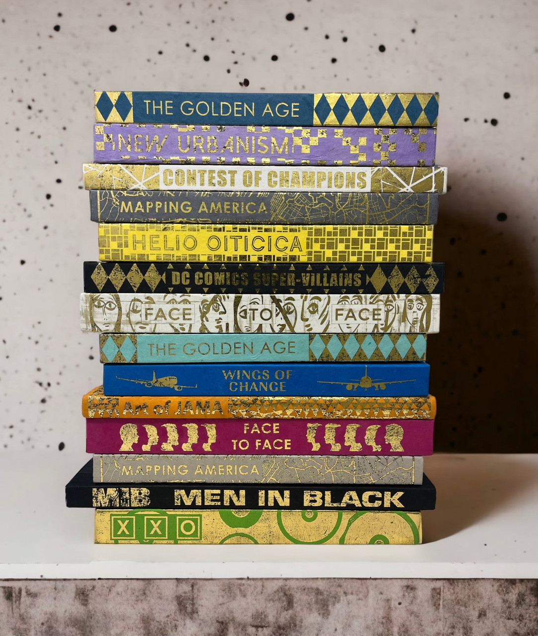 Gold Lettered Coffee Table Book Series in Assorted Colors - Titles ...