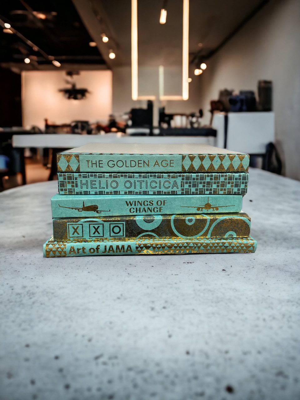 Gold Lettered Coffee Table Book Series in Assorted Colors - Titles ...