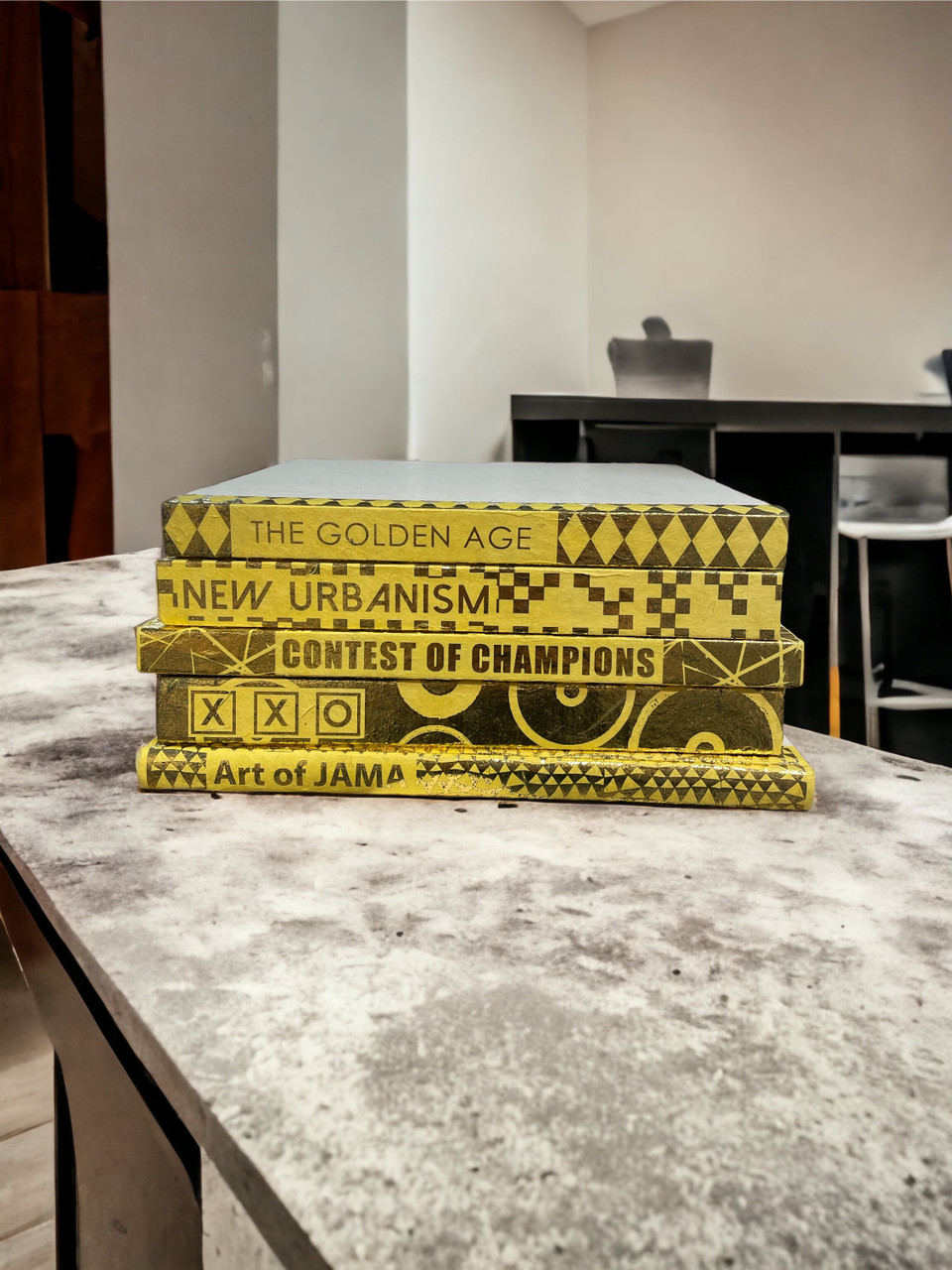 Gold Lettered Coffee Table Book Series in Assorted Colors - Titles ...