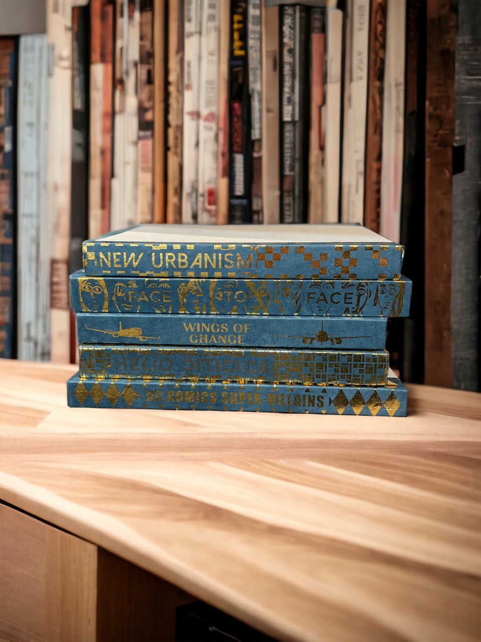 Gold Lettered Coffee Table Book Series in Assorted Colors - Titles ...