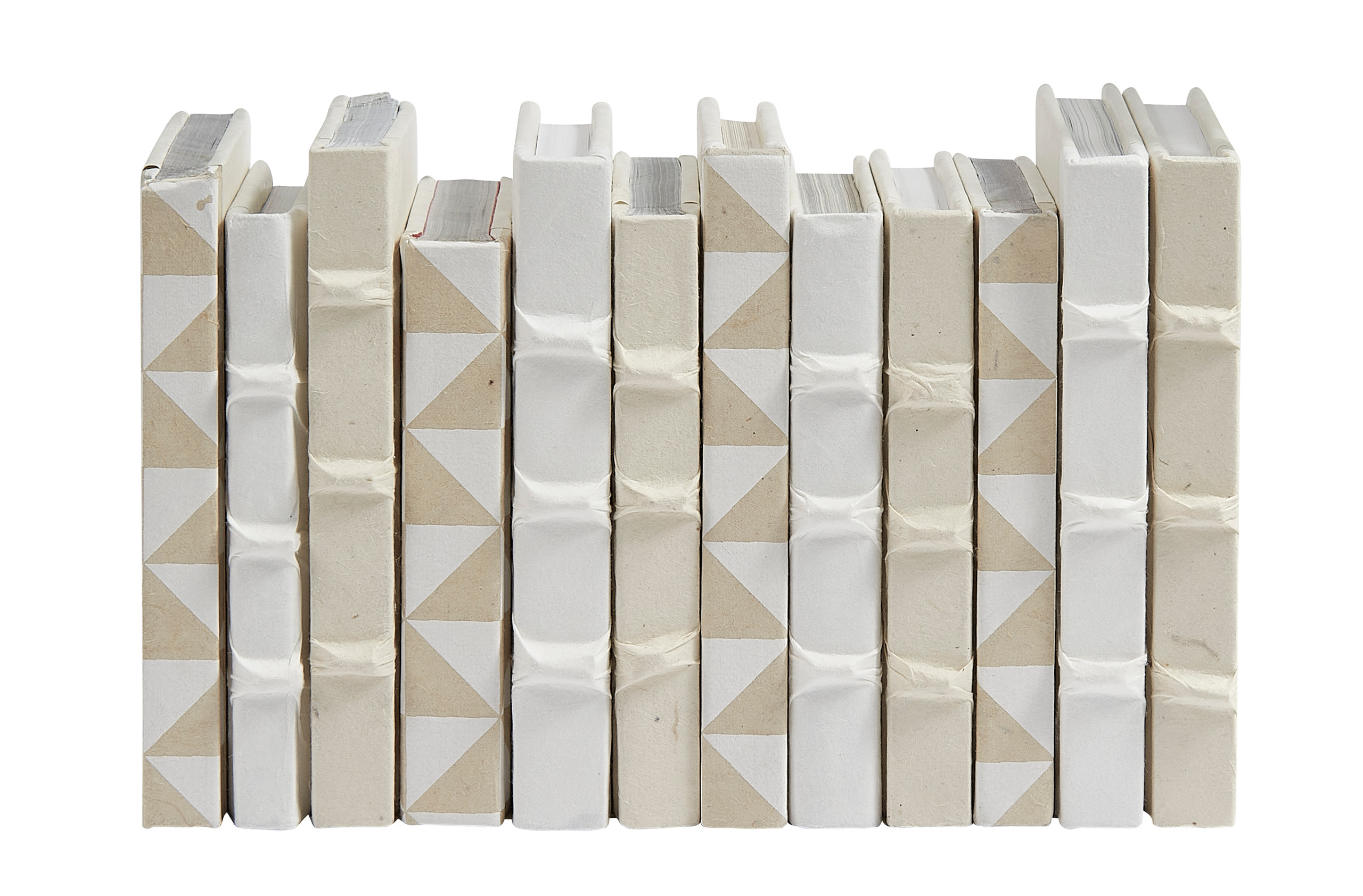 12 Vol. Collection of Mini White Geometric on Cream, RB-White, & RB ...