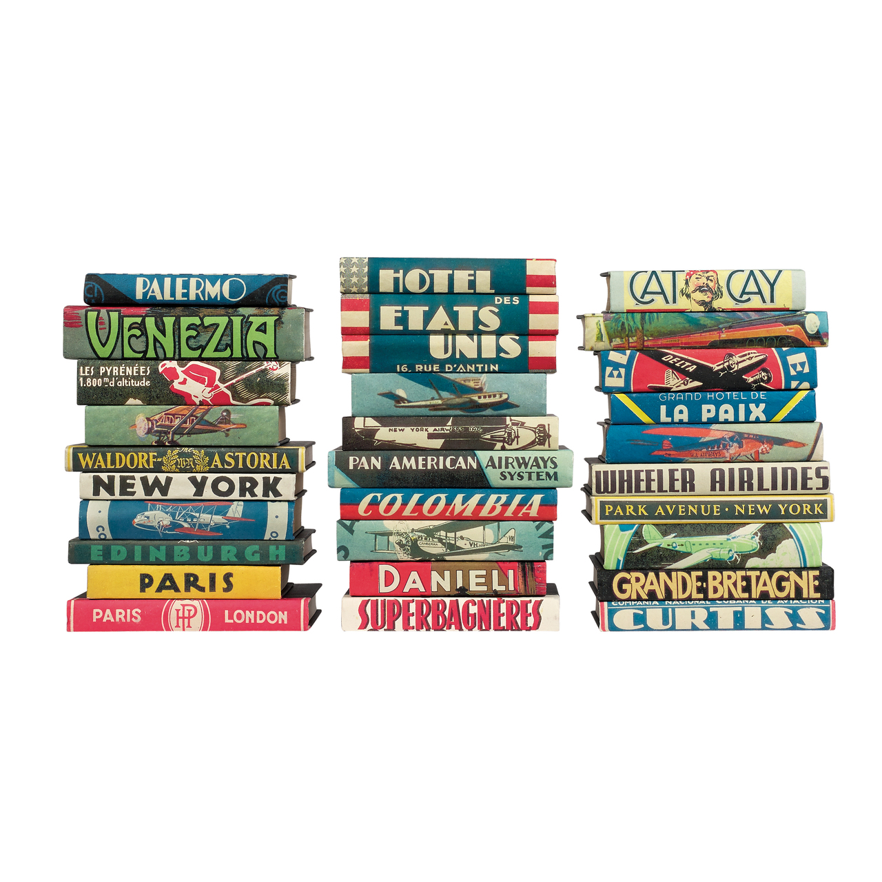 Vintage Hotel Labels III / Off-White Cover / 8.5-9.5" (By the Book) - E ...