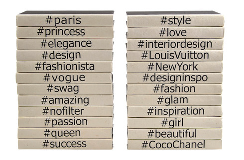 #HashTag Series / Off-White Cover / 9.5" (By the Book) - E Lawrence, LTD.