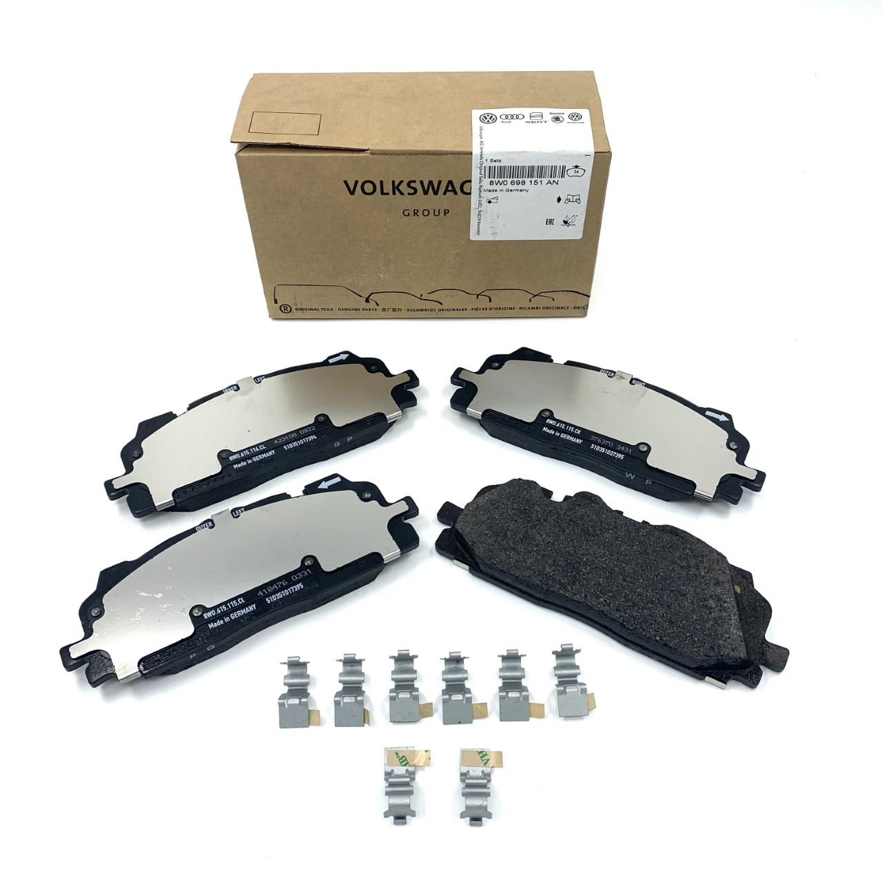Audi RS4/RS5 2018+ front brake pad kit