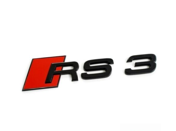 Audi RS3 Gloss black rear emblem